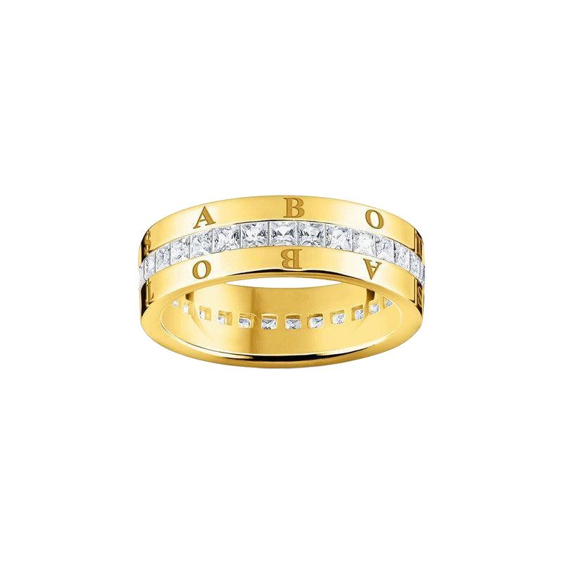 Thomas Sabo Ring - Band - White Stones - Pave Gold – Thomas Sabo South ...